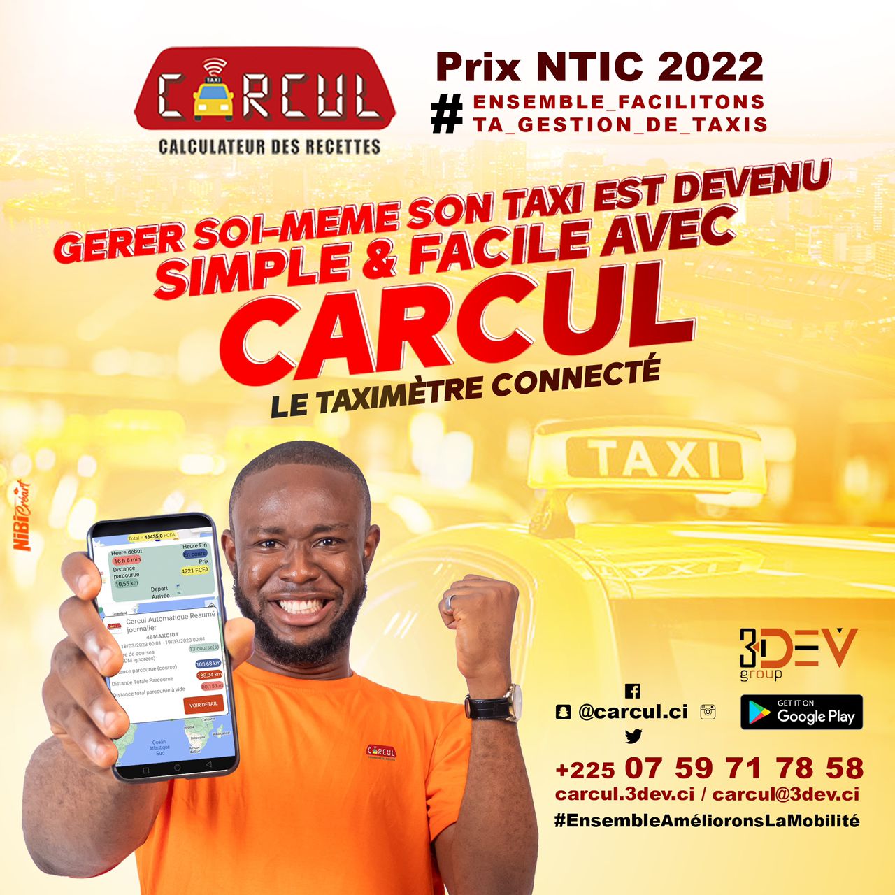 CARCUL - Le taximetre connecté