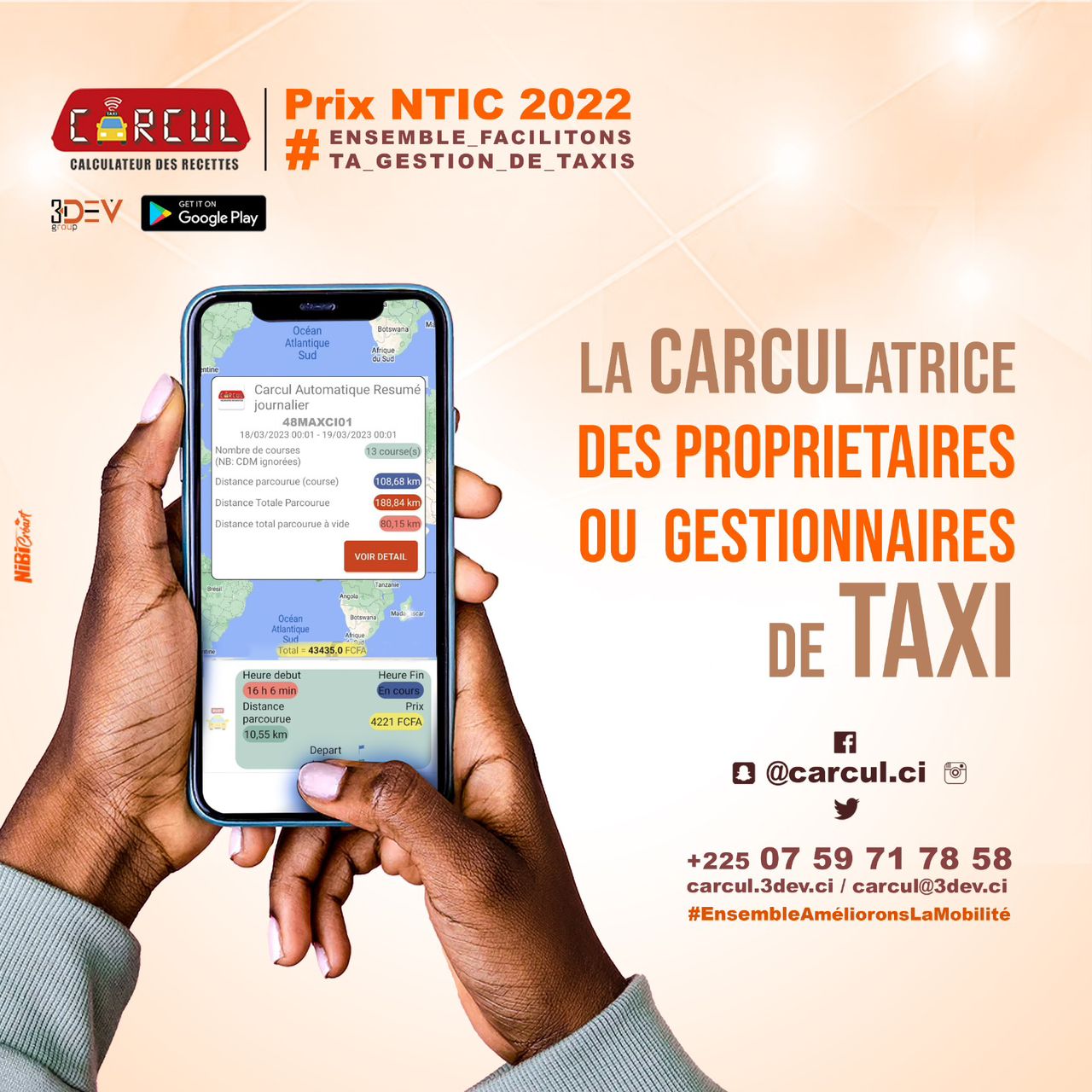 CARCUL - Le taximetre connecté